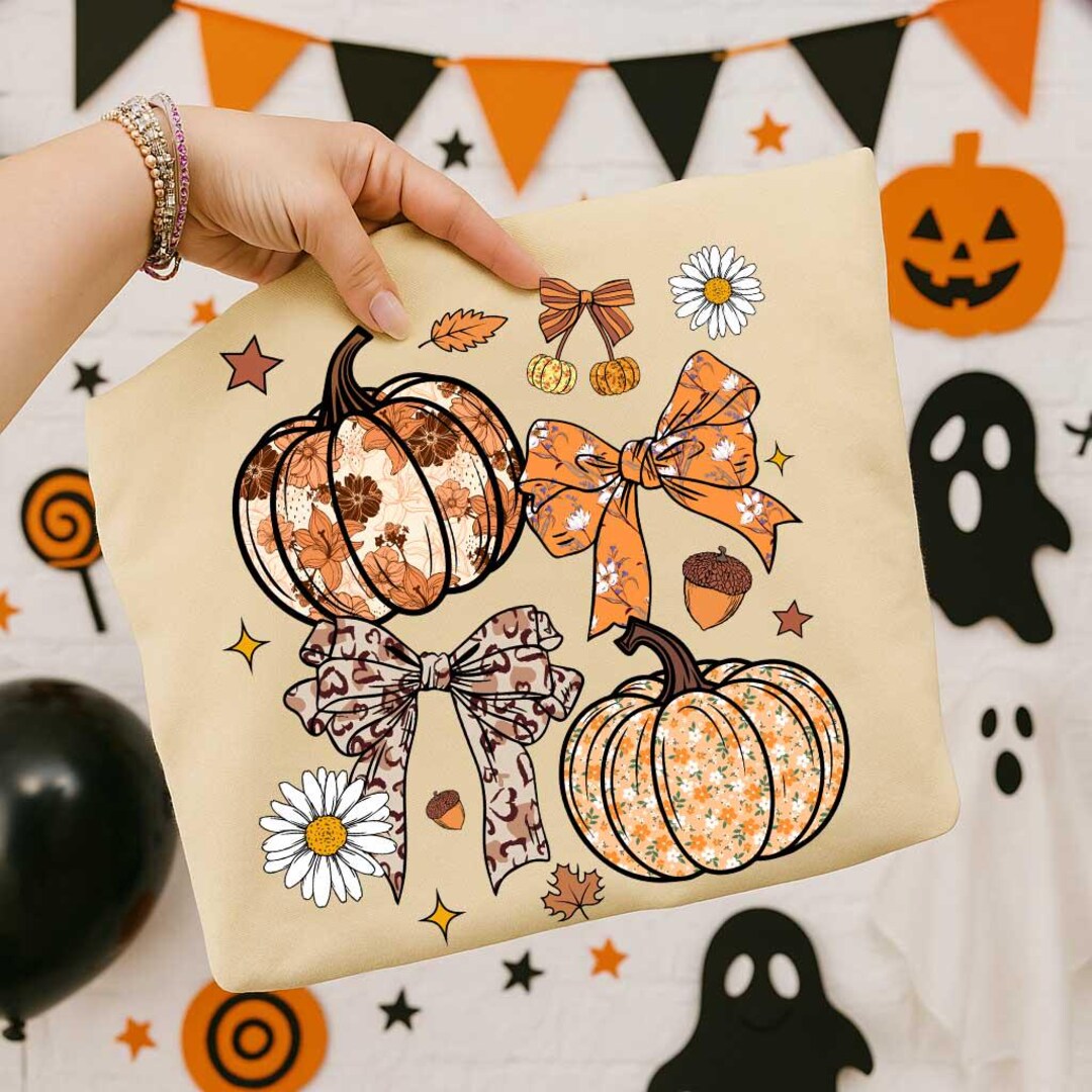 Coquette Fall Pumpkin Png, Retro Fall Png, Cozy Season Png, Fall Vibes ...