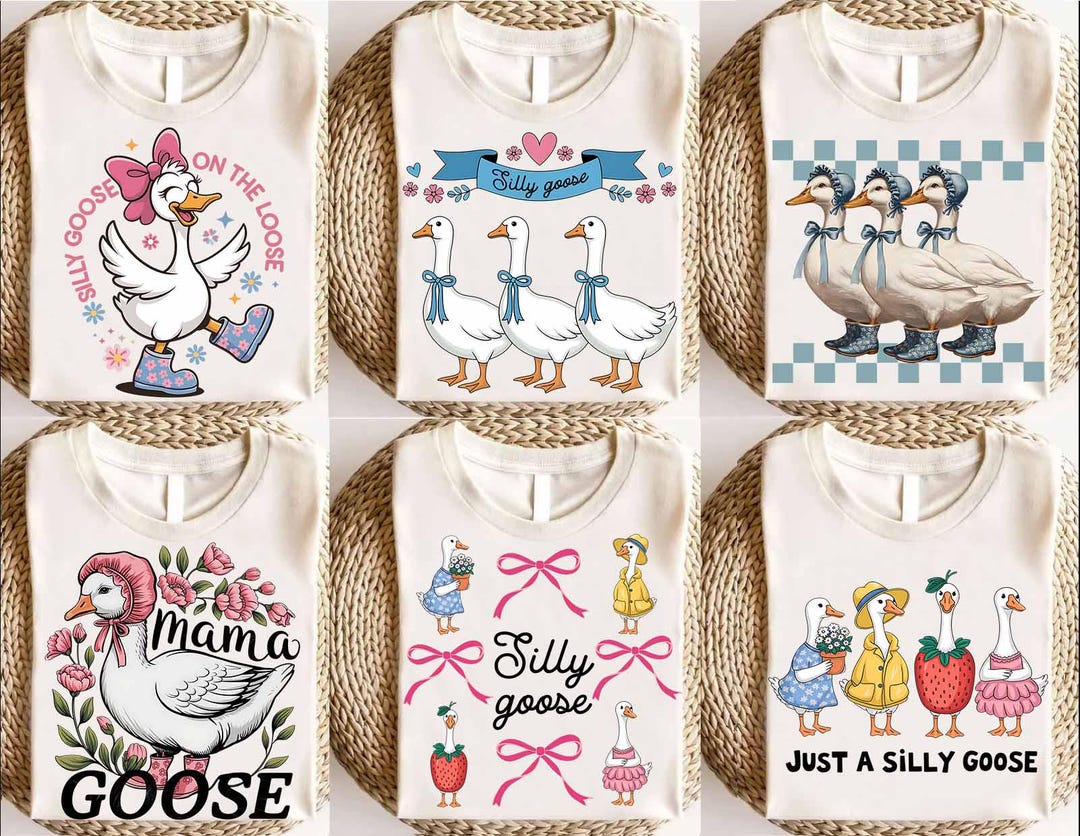 Funny Goose Bundle Png, Silly Goose Png, Trending Design Goose Png ...
