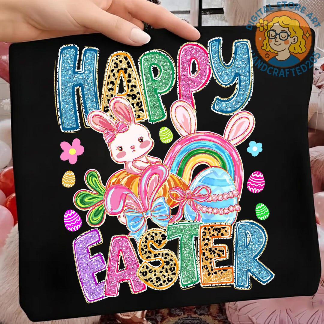 Happy Easter Png, Preppy Easter Png, Coquette Egg Png, Easter Shirt Png ...