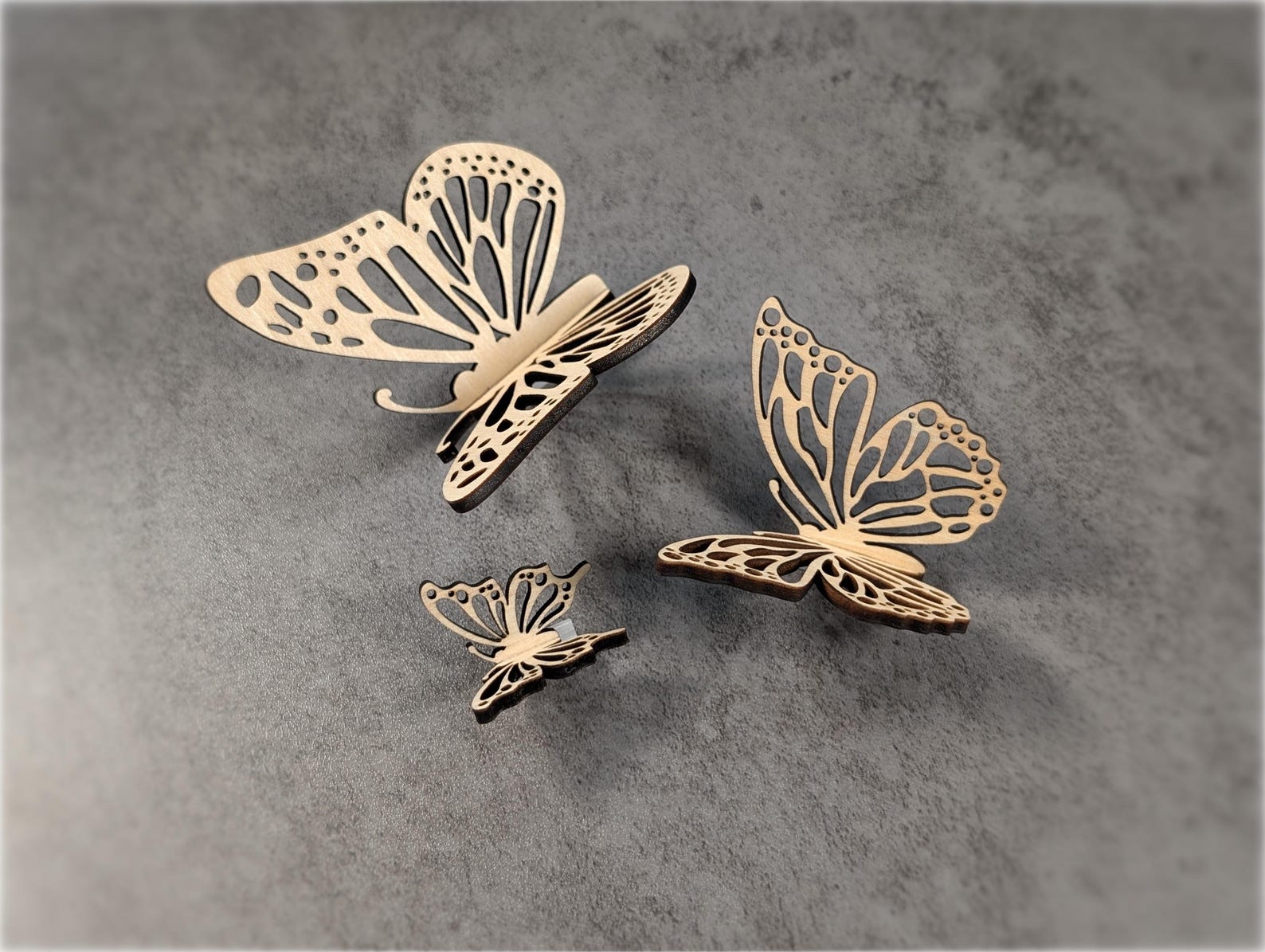 Laser Cut Wooden Butterflies: 3D Craft Set - Etsy