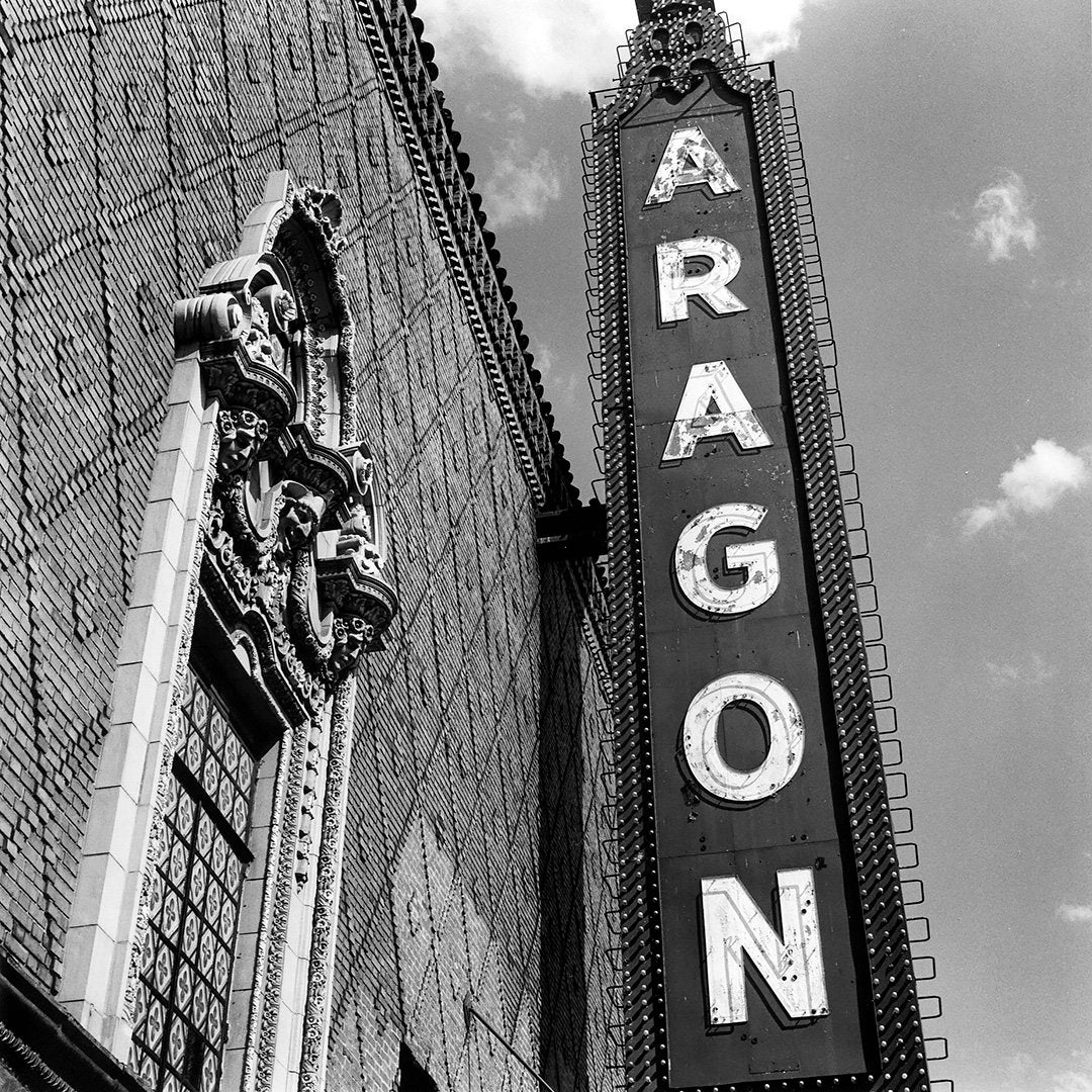 Aragon Ballroom Sign in Chicago: Black and White Photo - Etsy