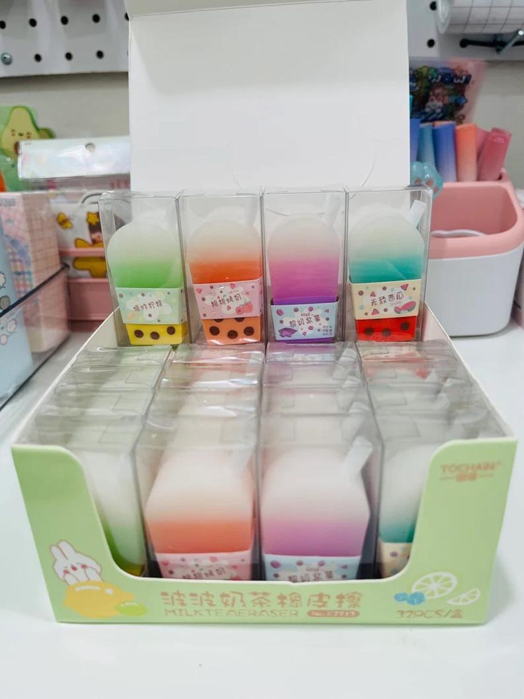 Milk Tea Erasers Watermelon Juice Erasers Kawaii Boba Eraser Fun Eraser ...