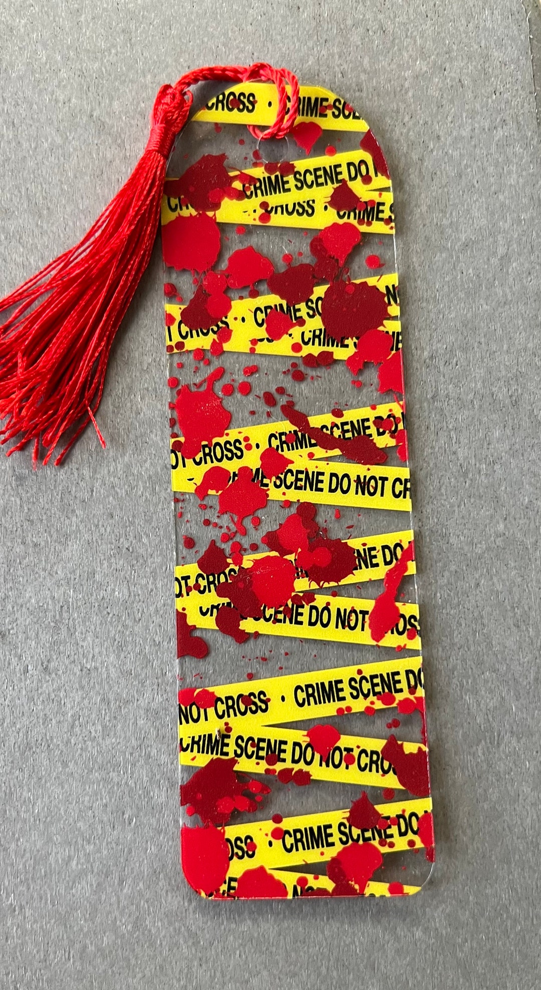 Crime Scene Bookmark - Etsy