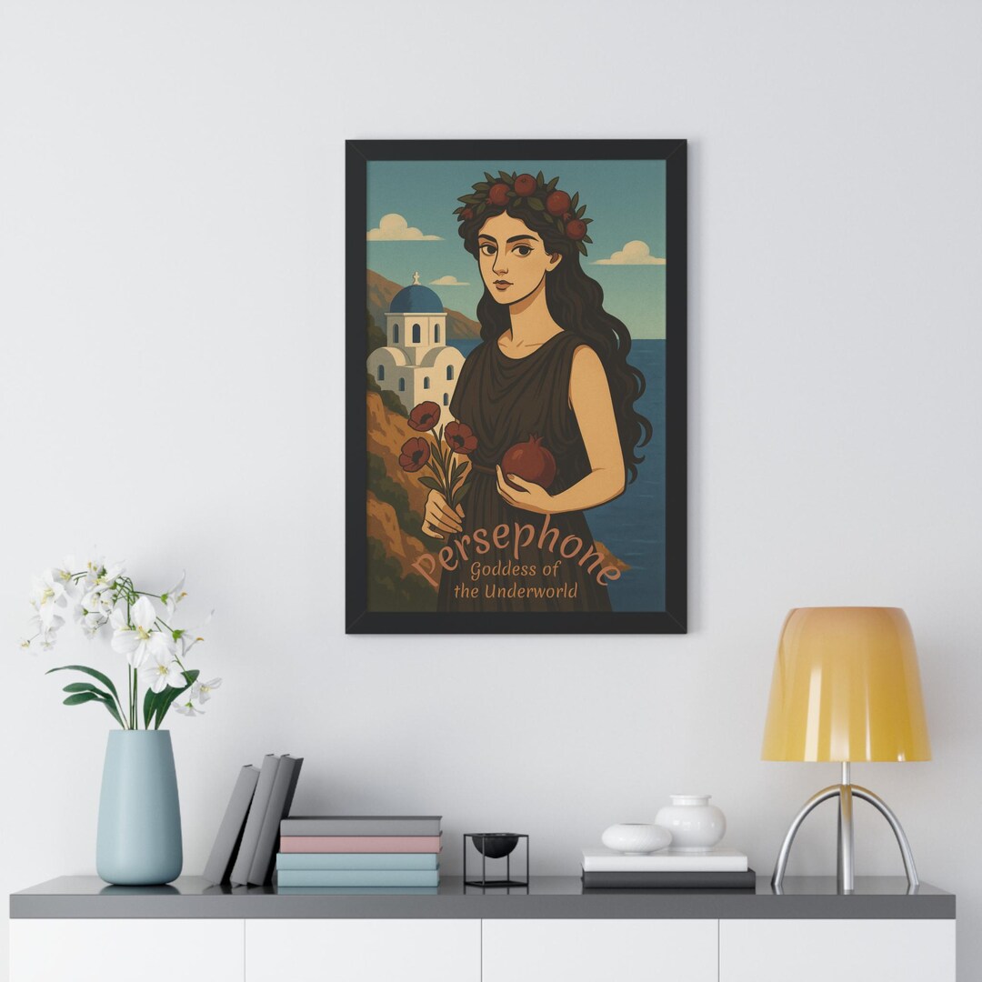 Persephone, Goddess of the Underworld Art Print - Mythology Decor ...