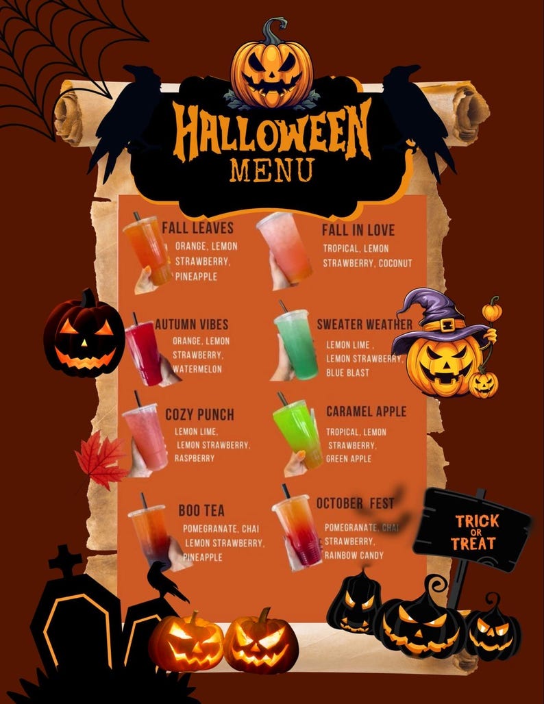 Halloween Special 8 Loaded Tea Liftoff Nrg Mega Tea Mix Togo Energy ...