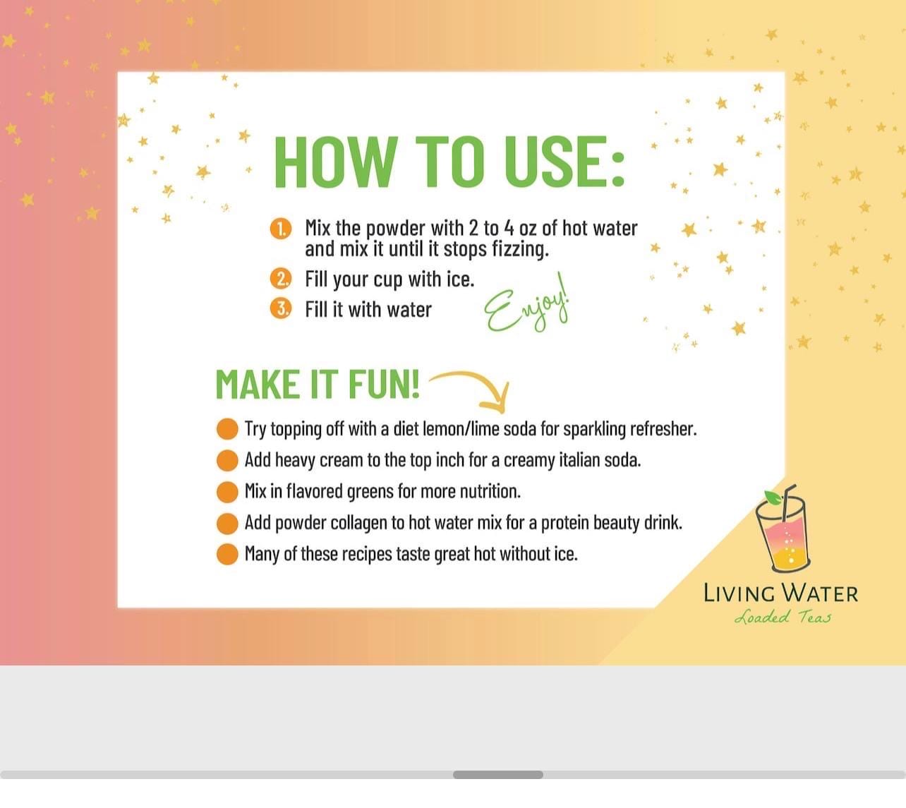 5 Loaded Tea Liftoff Nrg Collagen Mega Tea Mix Togo Energy - Etsy