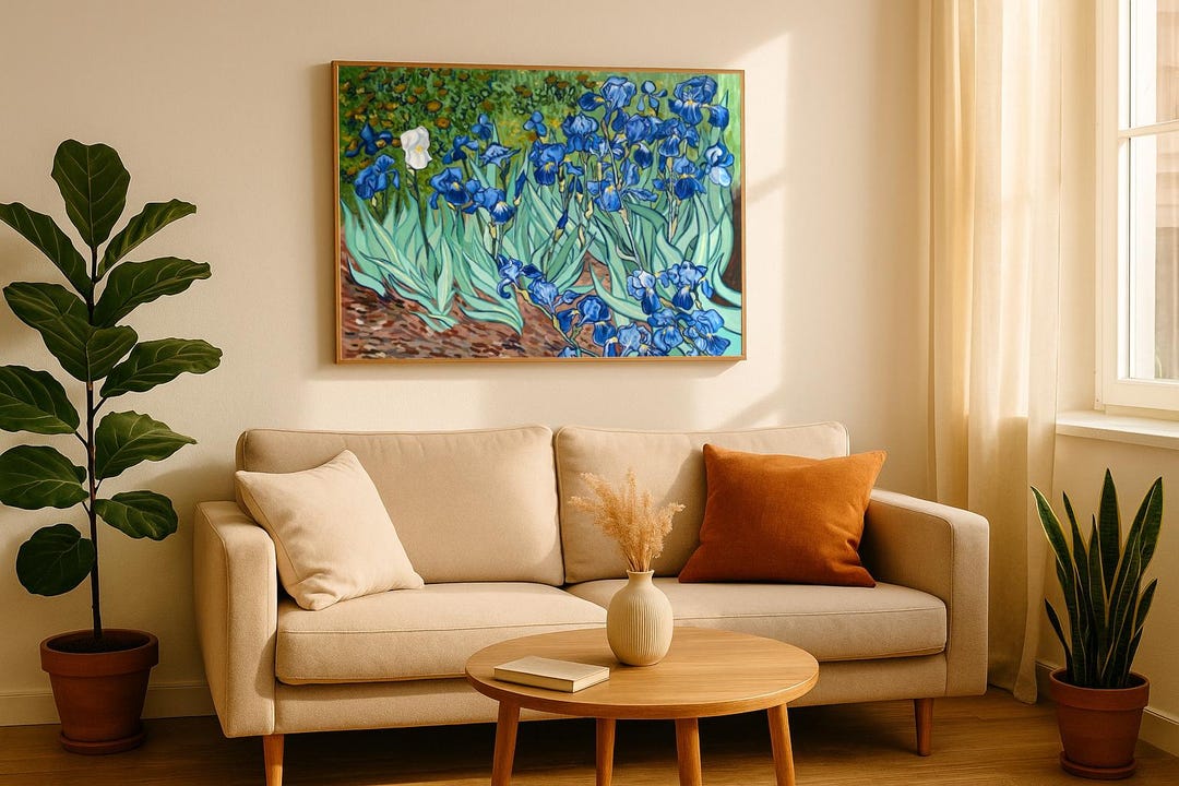 Blue Iris - Vincent Van Gogh - Etsy