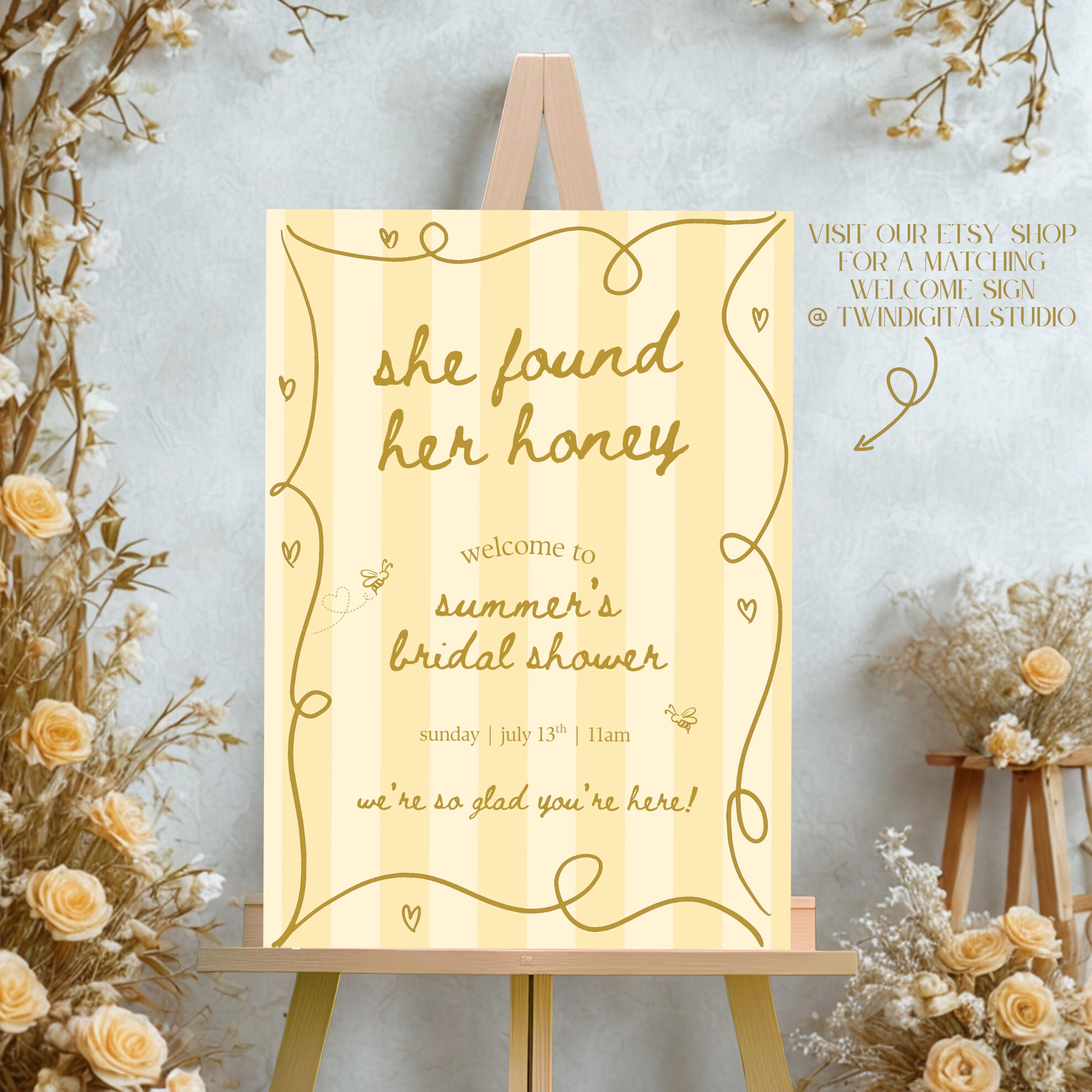 She Found Her Honey Bridal Shower Invitation – Found Her Honey ...