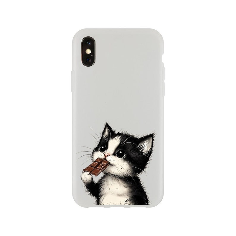 Cute Tuxedo Kitten Phone Case - Etsy