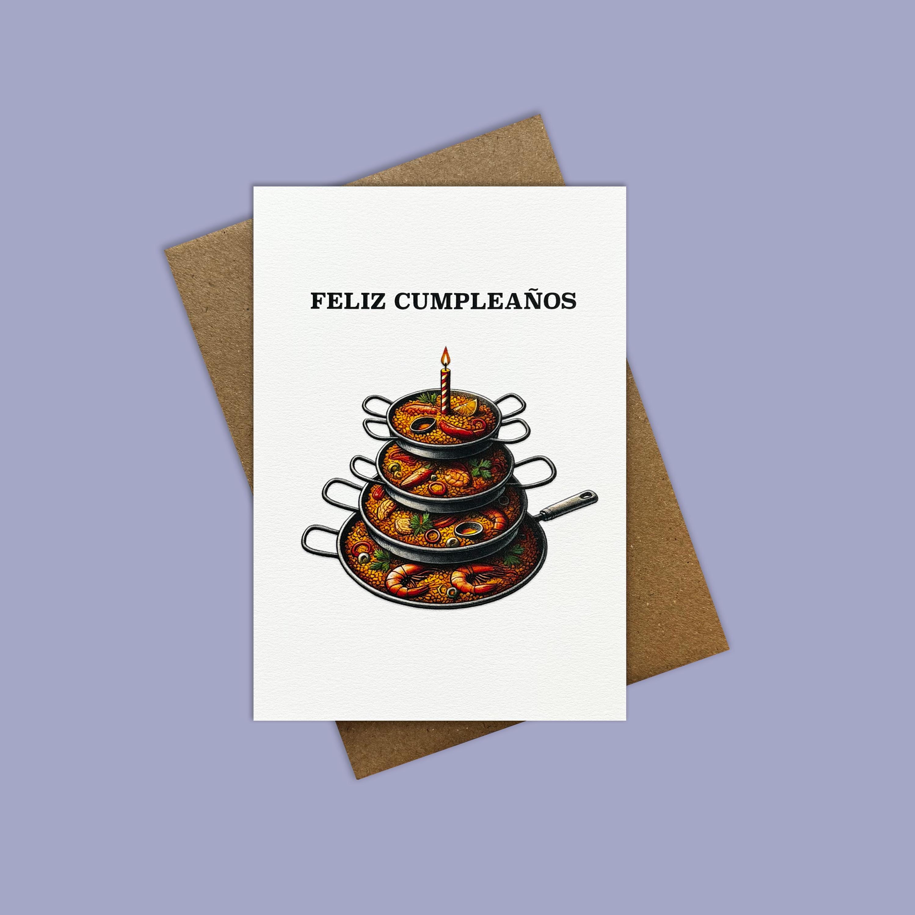 Happy Birthday in Spanish, Spanish Birthday Card, Feliz Cumpleaños ...