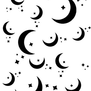 Crescent Moon Car Window Decals | Truck Vinyl Sticker | Moon Light Car ...