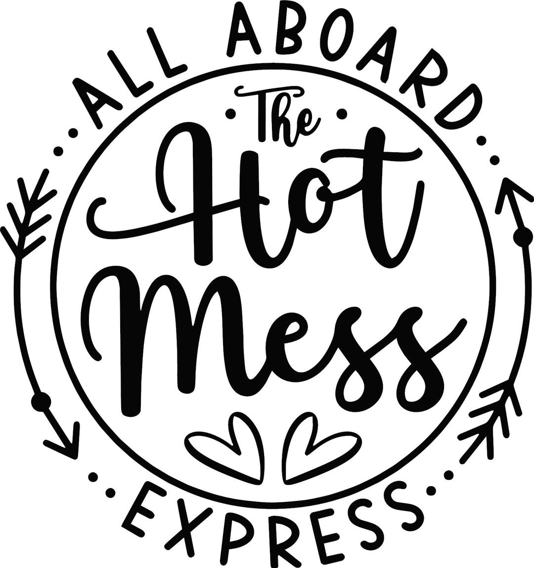 Hot Mess Express Decal | Funny Mom Life Bumper Sticker - Etsy