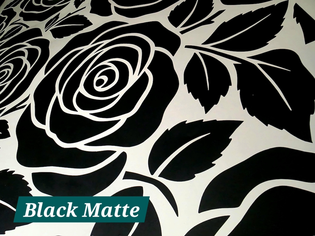 Rose Flower Car Window Decal: Handmade Vinyl Floral Sticker - Etsy