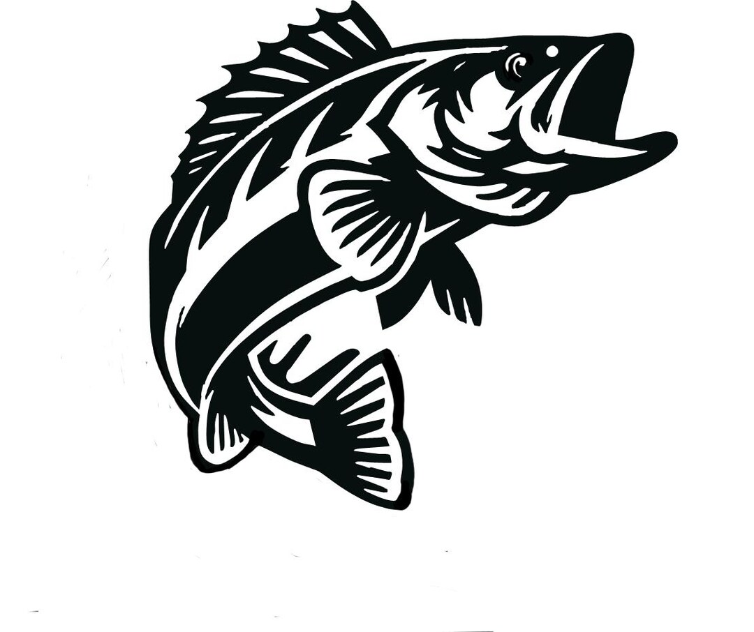 Walleye Fish Vinyl Stickers| Fisherman's Gift, Truck Decal - Etsy