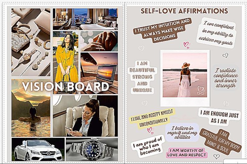 Vision Board Book Edition Best Companion Goals 2025 Journal 2025 Gift ...