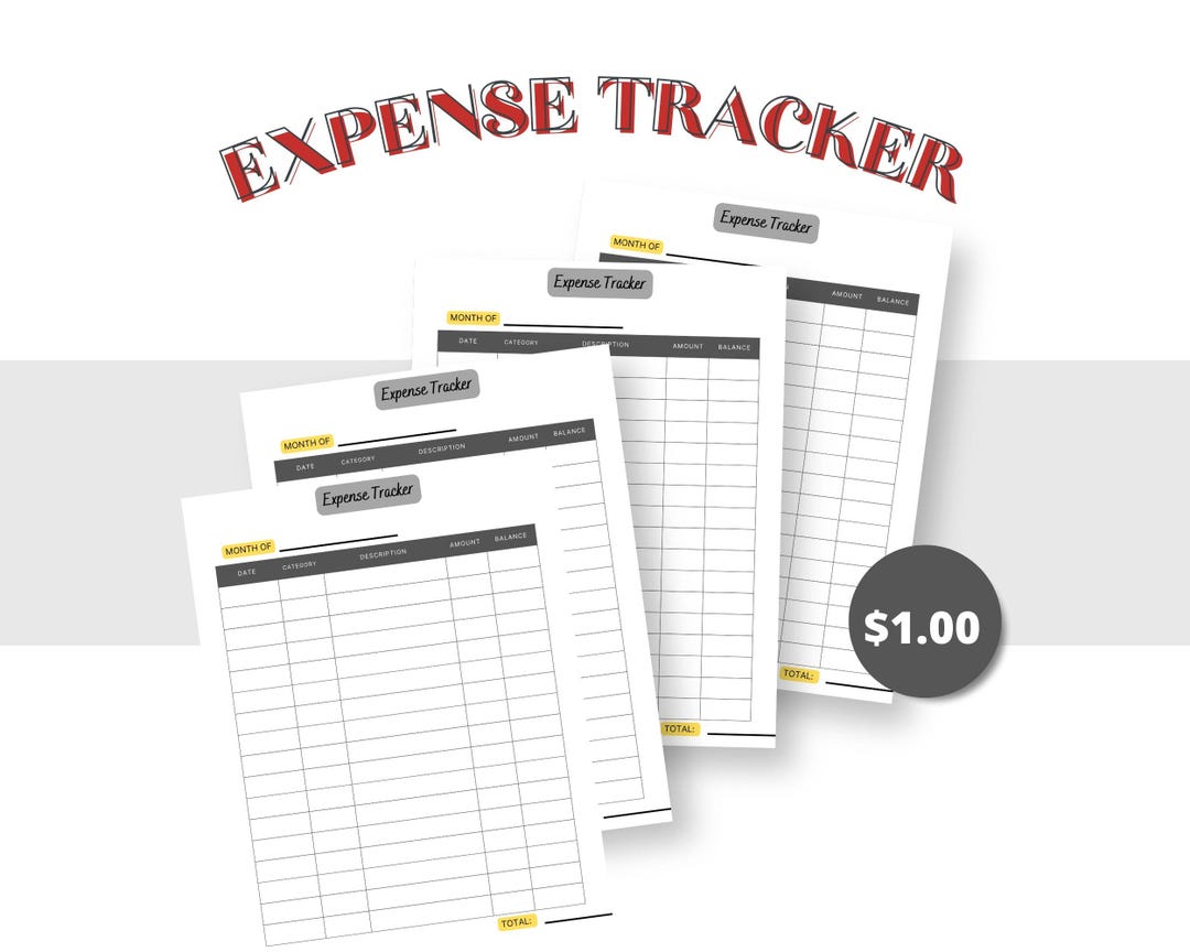 Expense Tracker Budget Planner Template Weekly, Biweekly, Paycheck ...