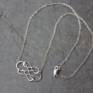 Triple Infinity Necklace - Sterling Silver Infinity Sign and Delicate ...