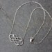 Triple Infinity Necklace Sterling Silver Infinity Sign and Delicate ...