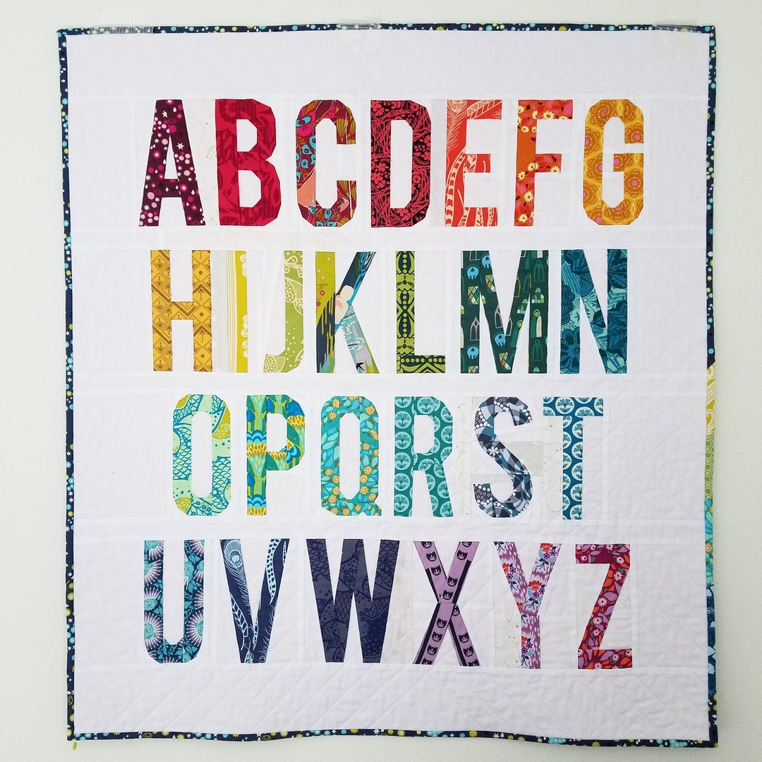 My First Alphabet - 6 Inch #210, Alphabet Quilt Pattern, Paper Piecing ...