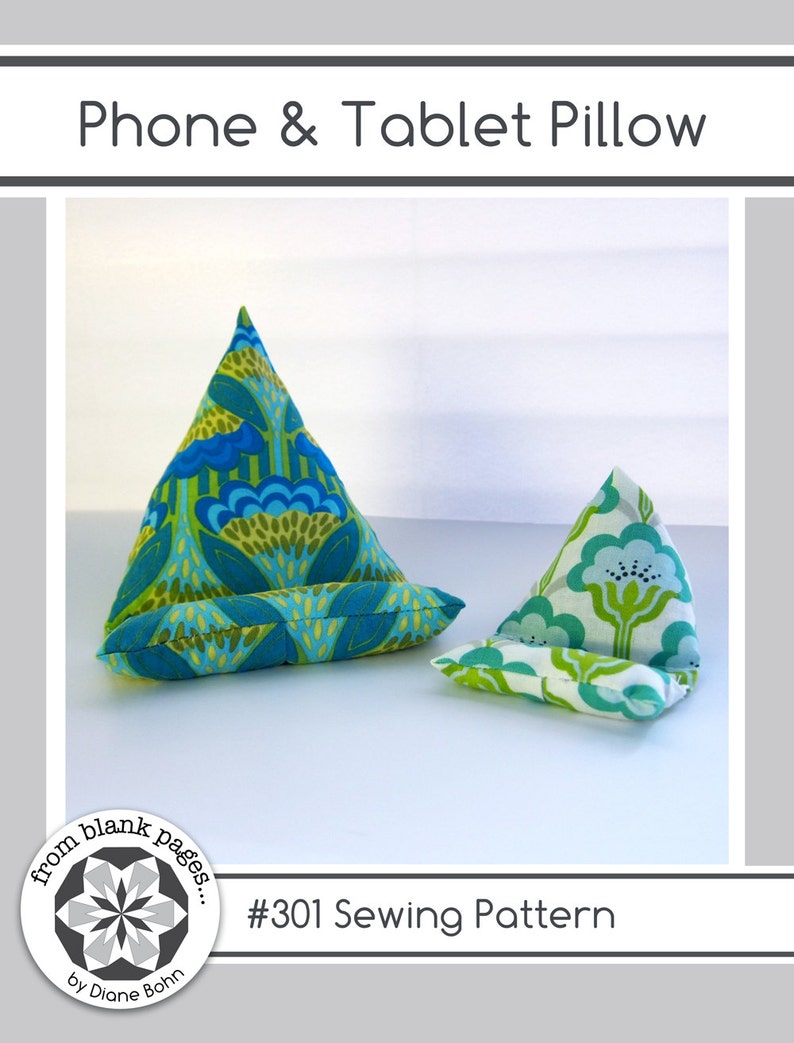 Phone & Tablet Pillow Pdf Sewing Pattern #301, Phone and Tablet Sizes ...