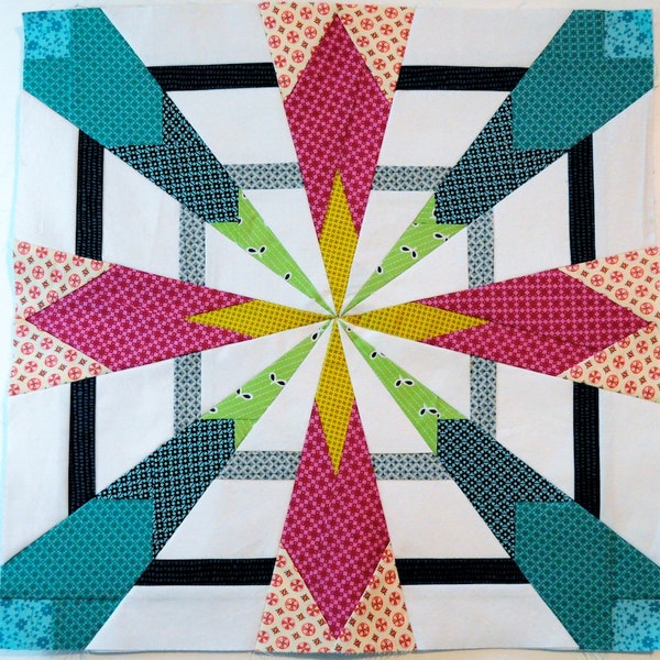 Cathedral Star Quilt Pattern - Etsy