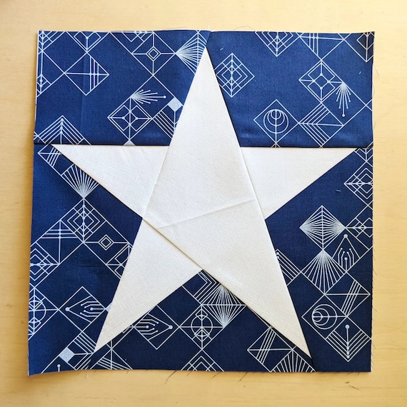 12 Inch Star Quilt Pattern Small Hunter Star Quilt Block PDF Pattern