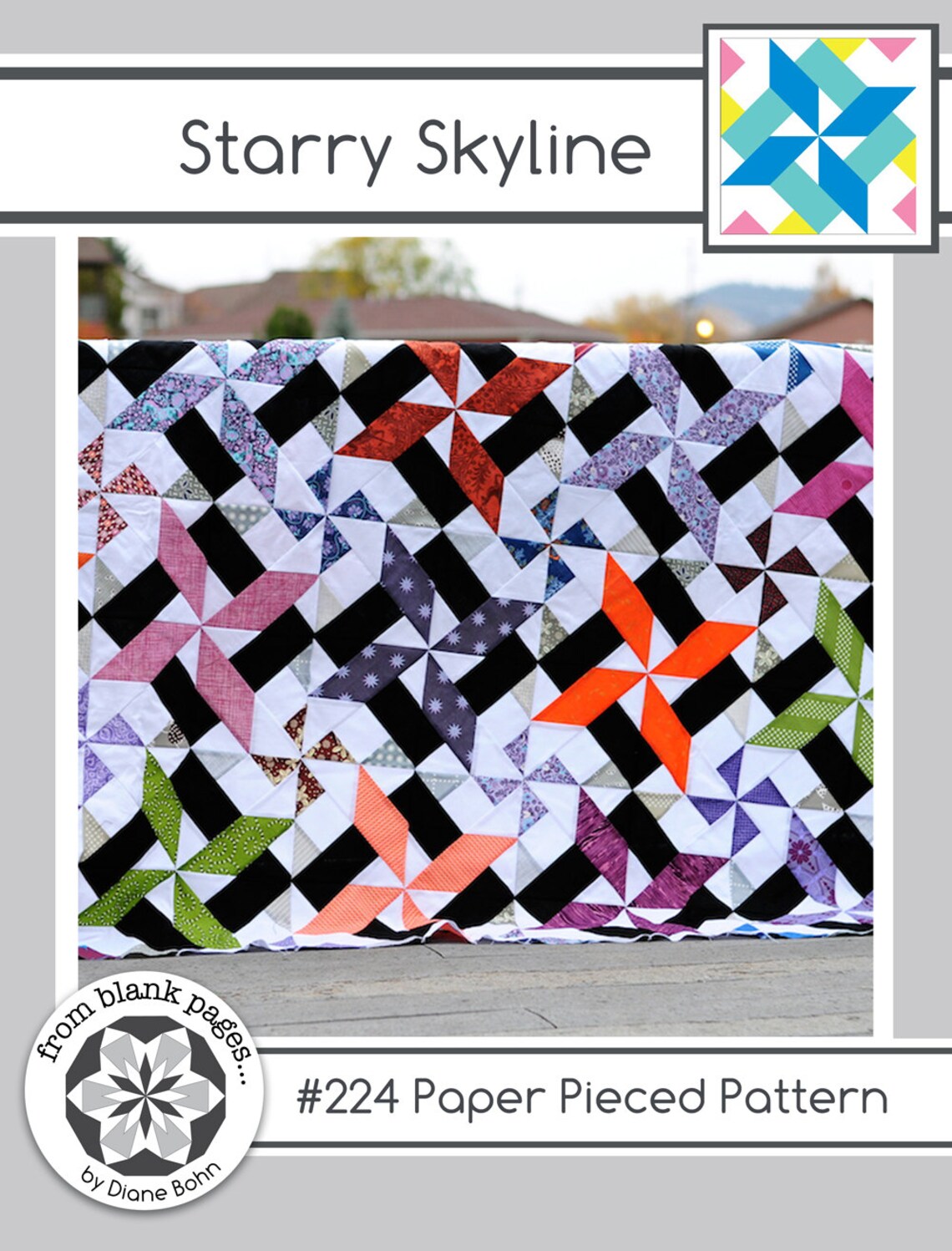 Starry Skyline 224 3 Sizes: 6 Inch 9 Inch 12 Inch Easy Star - Etsy