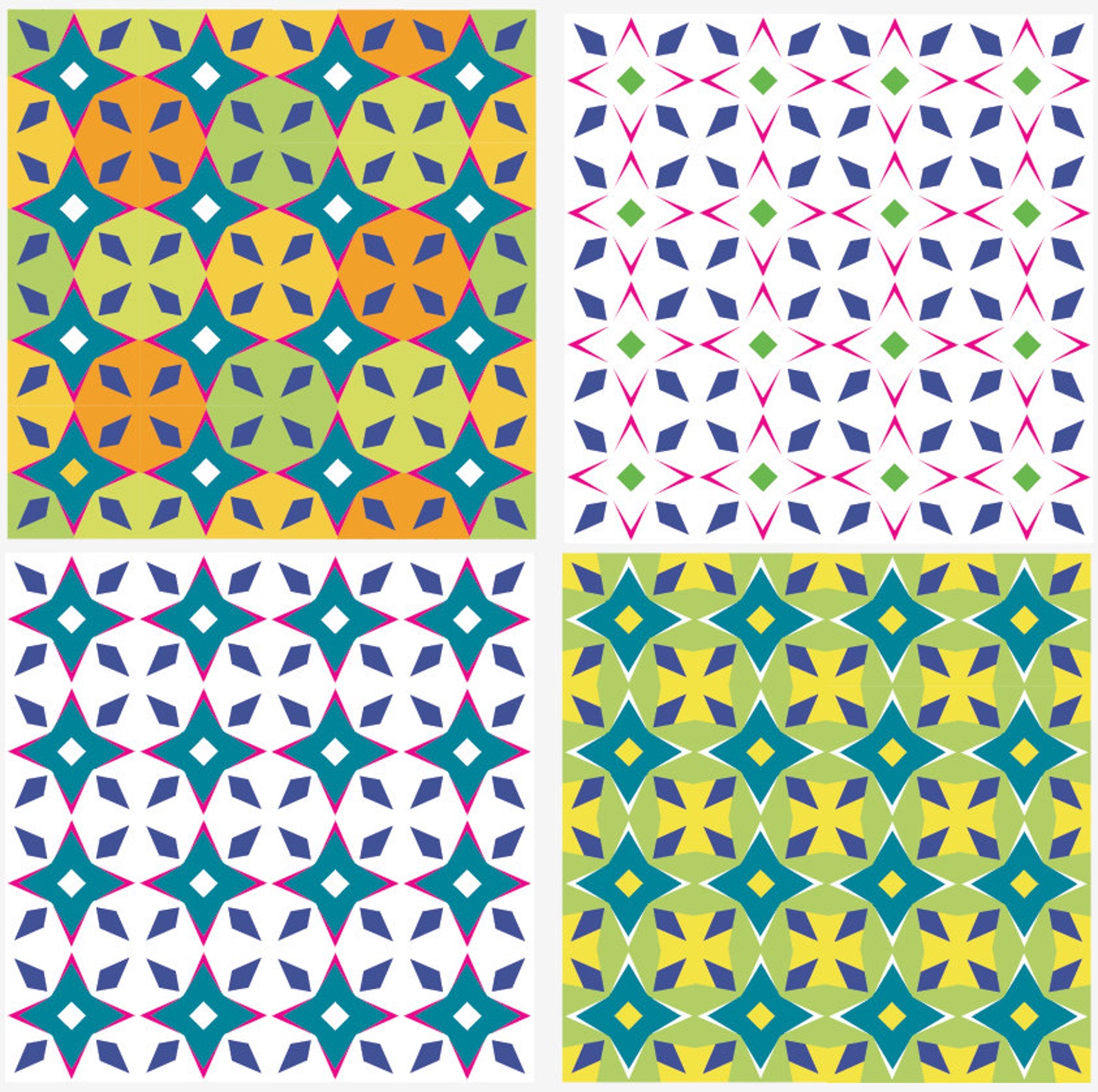 Starfruit 219 Paper Pieced Quilt Pattern PDF 3 Sizes | Etsy