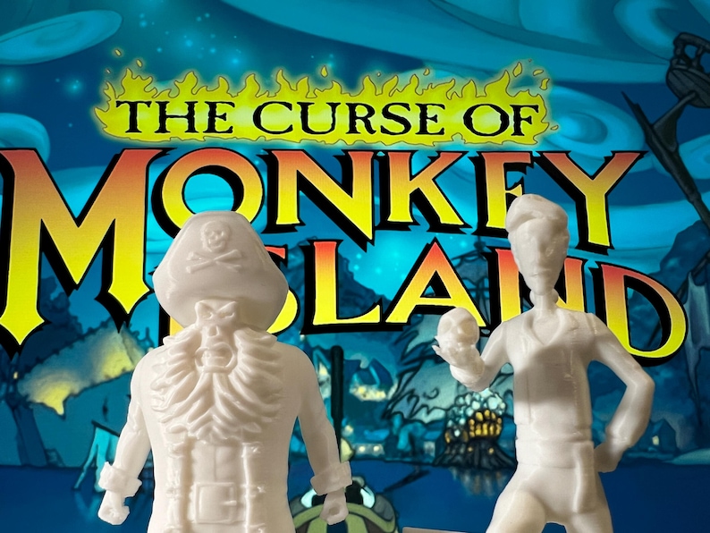 Monkey Island Guybrush & Lechuck Figures - Etsy