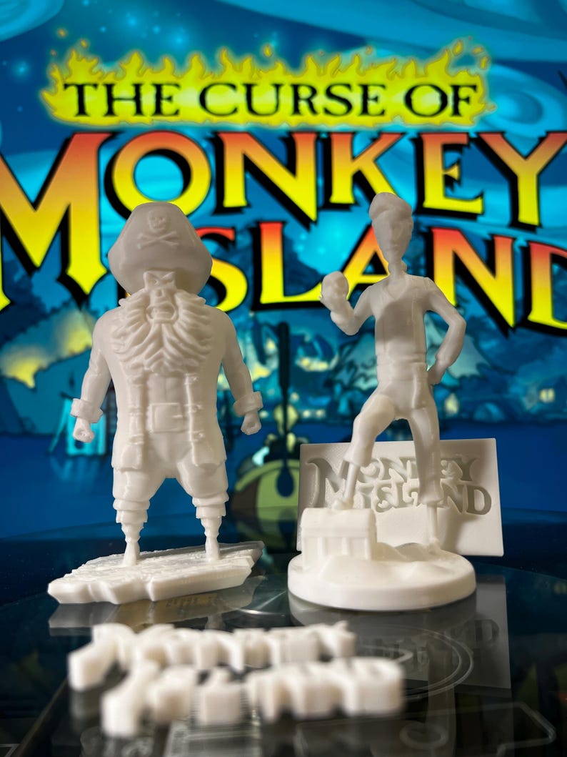 Monkey Island Guybrush & Lechuck Figures - Etsy