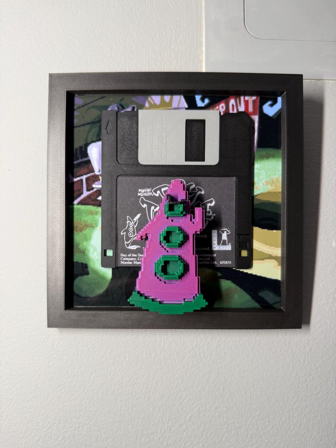 Day of the Tentacle Pixelart Floppy Disk Display Frame - Etsy