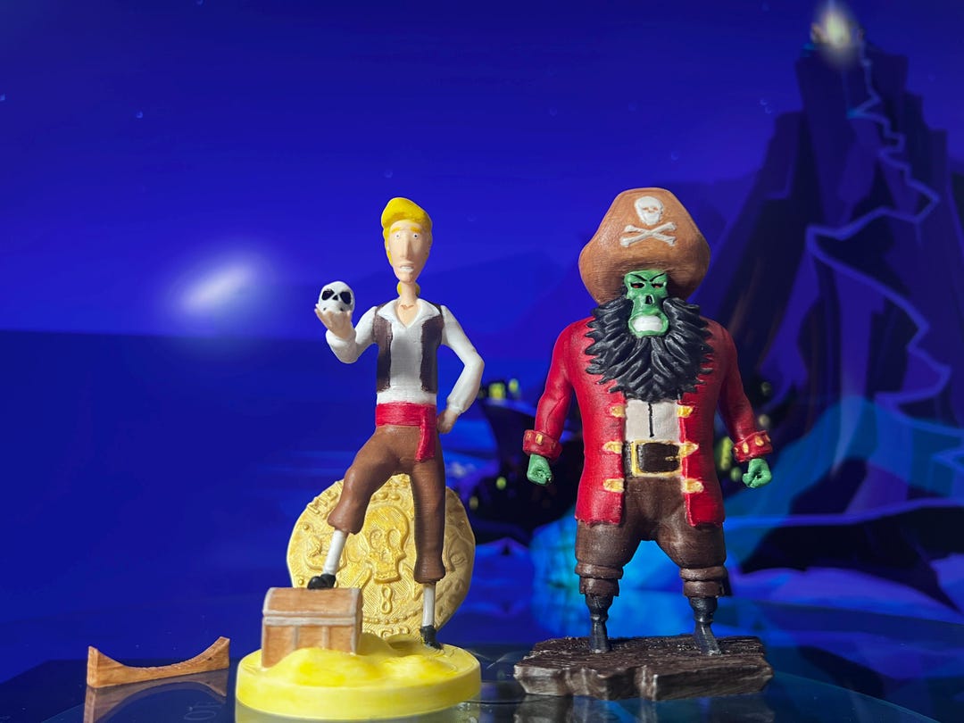 Monkey Island Guybrush & Lechuck Figures - Etsy
