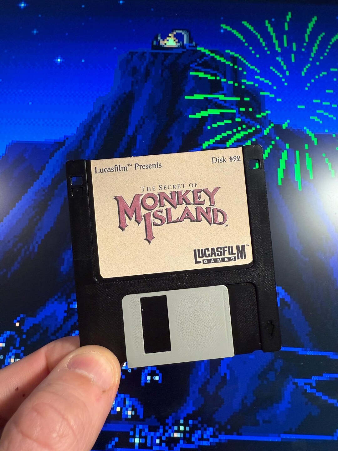 Retro Floppy Disk Magnet: PC Game Fan Art - Monkey Island - Etsy