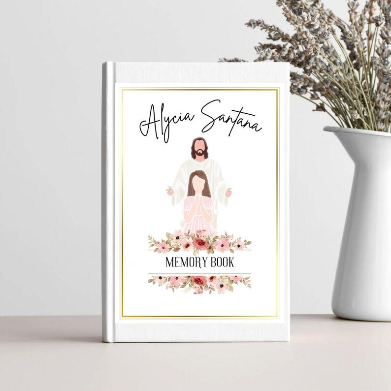 Baptism Memory Book Custom Illustration 35-page Printable Journal/lds ...