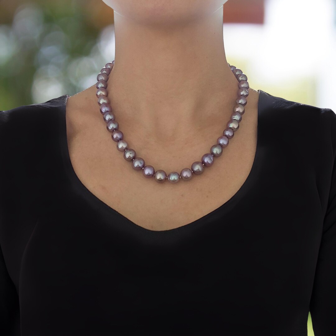 Pearl Necklace Set – Purple Edison, Copper Edison & Ripple Candy ...