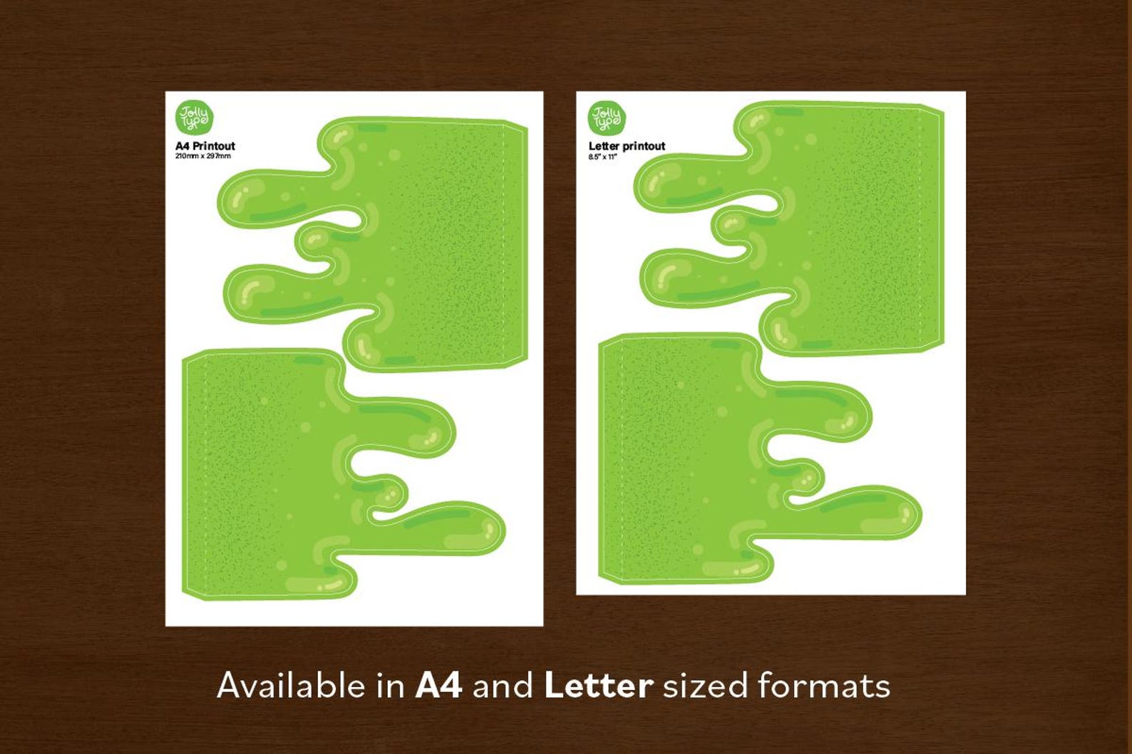 Printable Slime Bunting, DIY Slime Halloween Bunting, Slimey Garland ...