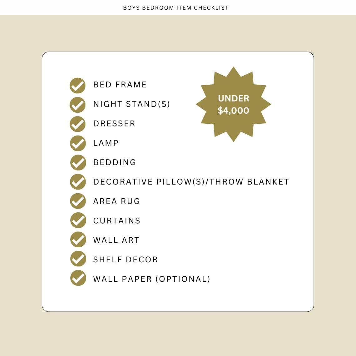 Amos Boy's Bedroom Design Package | Pre-made Interior Design Mood Board ...