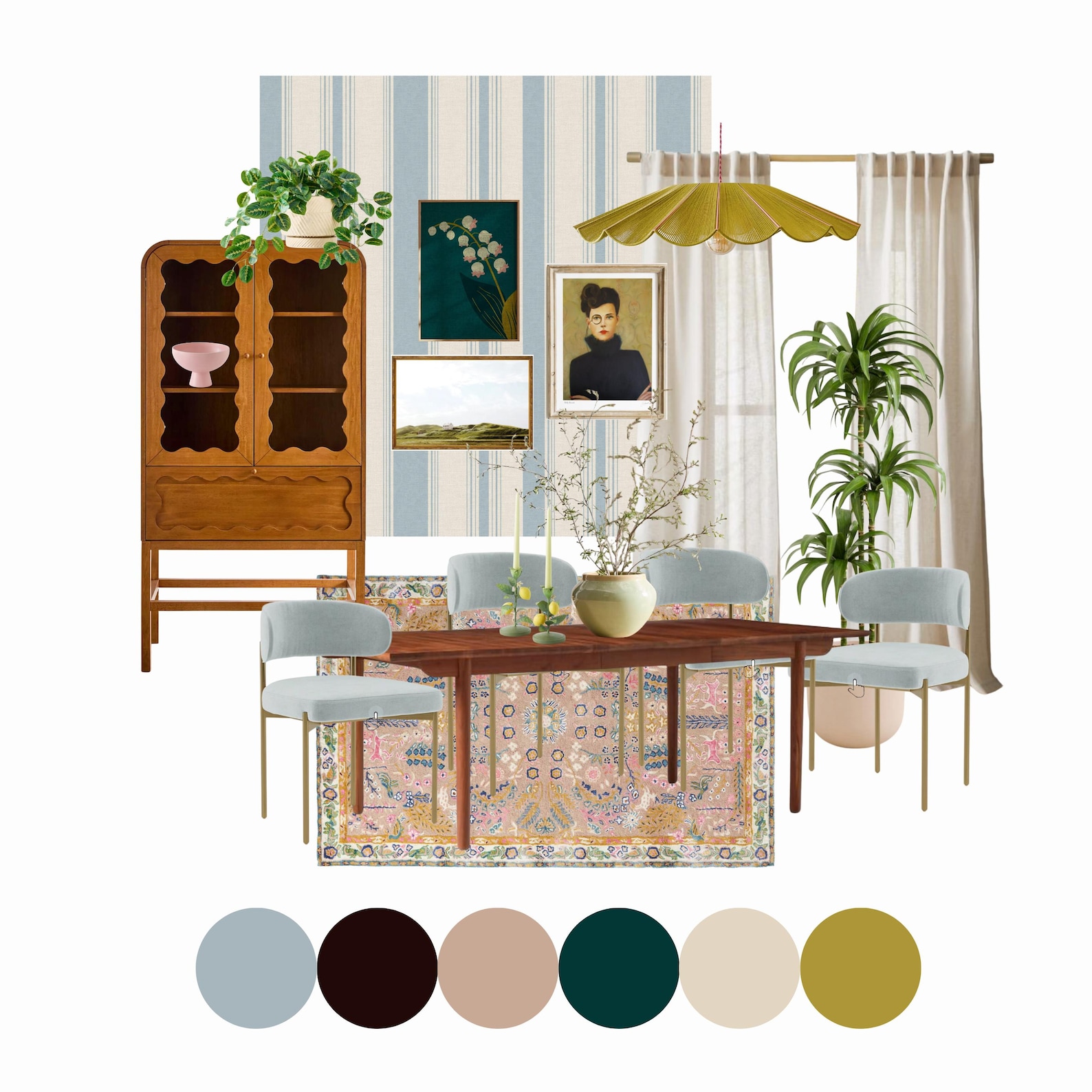 Delilah Dining Room Design Package | Pre-made Interior Design Mood ...