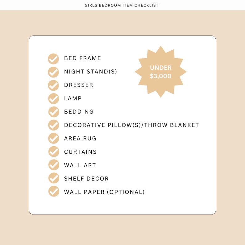 Isadora Girl's Bedroom Design Package | Pre-made Interior Design Mood ...