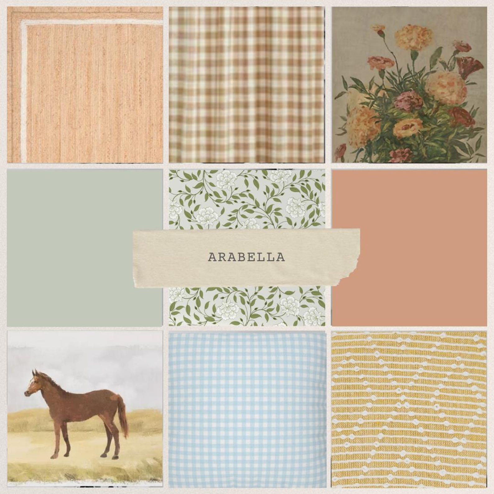Arabella Girl's Bedroom Design Package | Pre-made Interior Design Mood ...