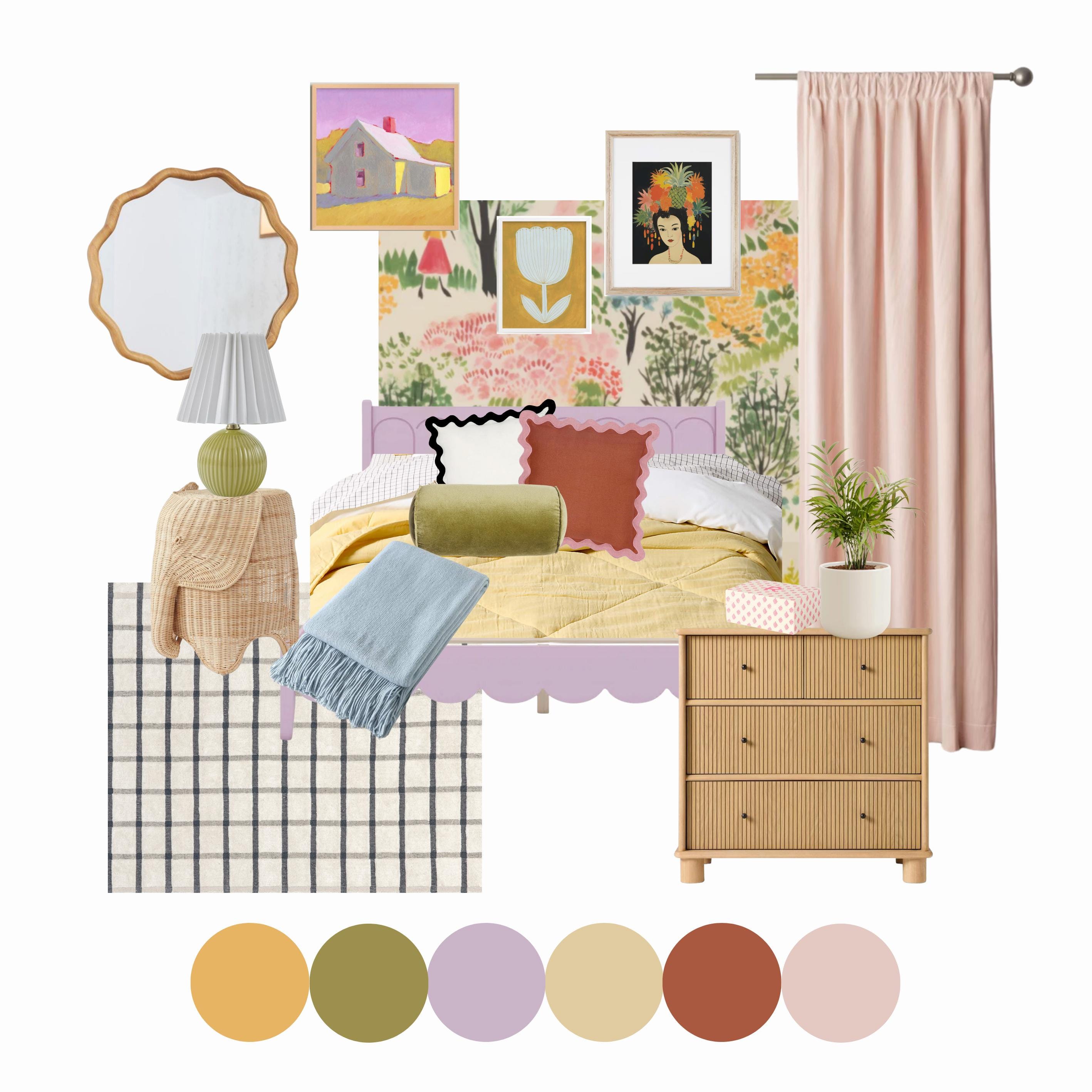 Pixie Girl's Bedroom Design Package | Pre-made Interior Design Mood ...