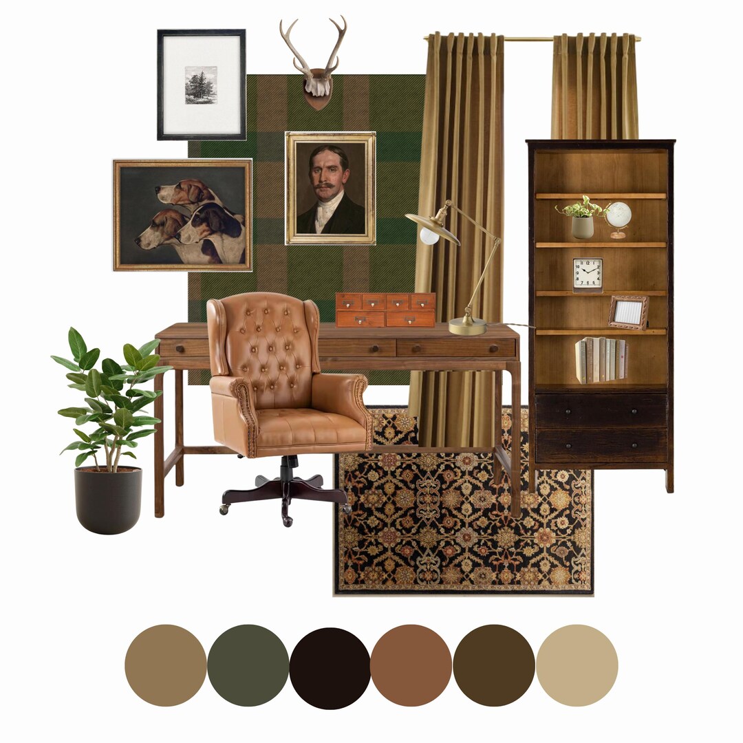 Arthur Office Design Package | Pre-made Interior Design Mood Board ...