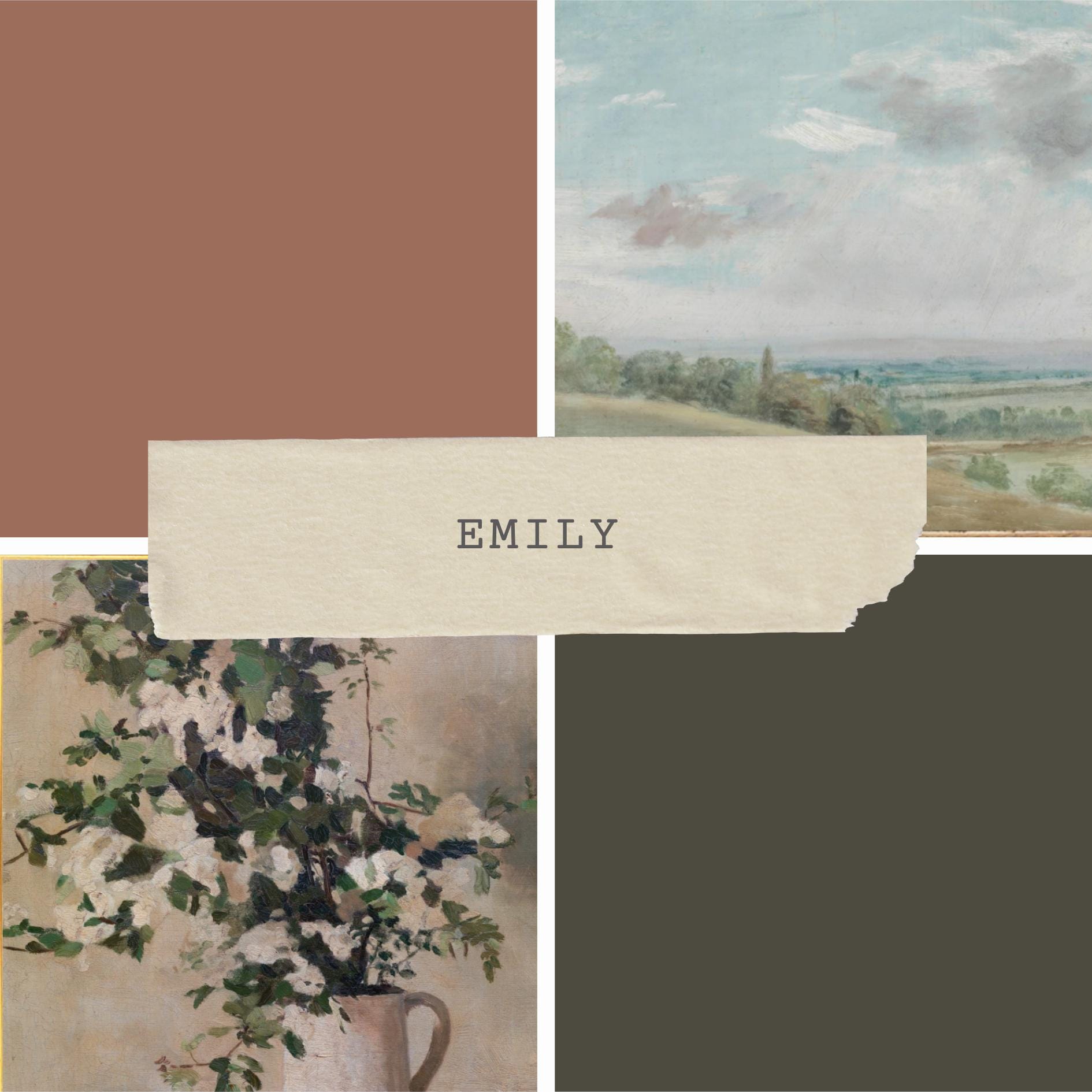 Emily Gallery Wall Design Package | Pre-made Interior Design Mood Board ...