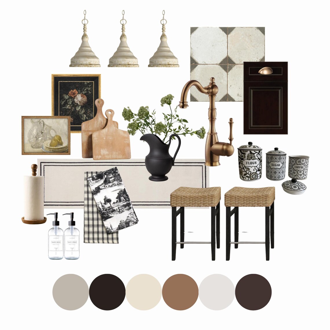 Colette Design Package | Pre-made Interior Design Mood Board | Kitchen ...