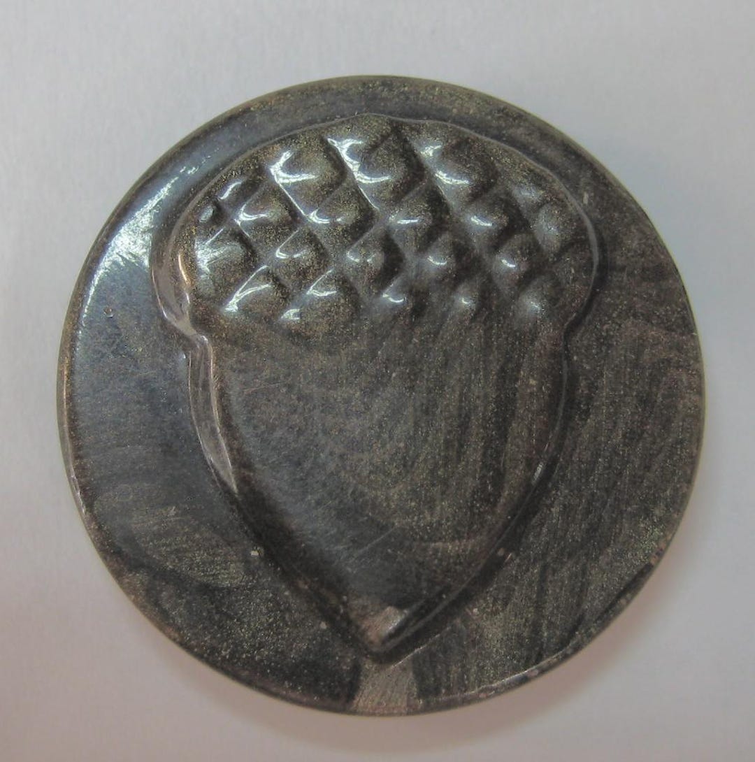 NBS Medium Molded Top Celluloid With Acorn, Metal Back - Etsy