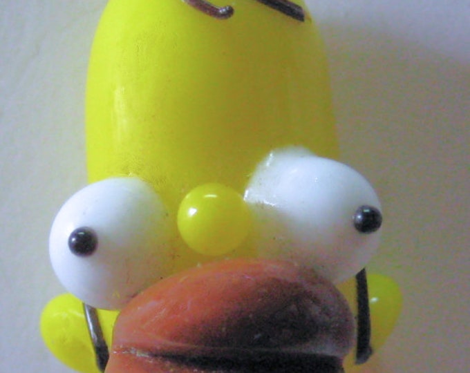 Yellow Glass Homer Button From the Simpsons TV Show - Etsy