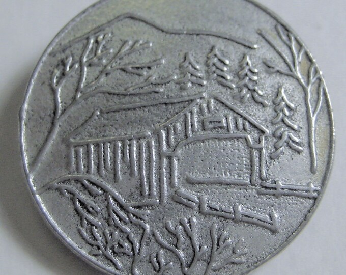 Christina Pewter Button Covered Bridge CHR - Etsy