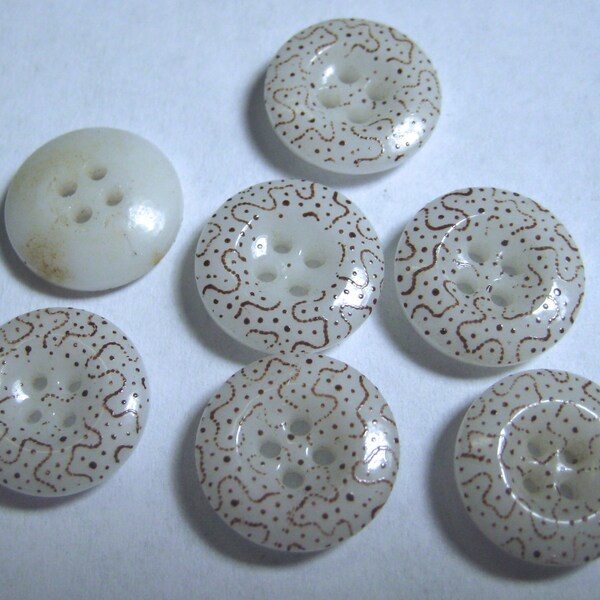 Antique China Button - Etsy