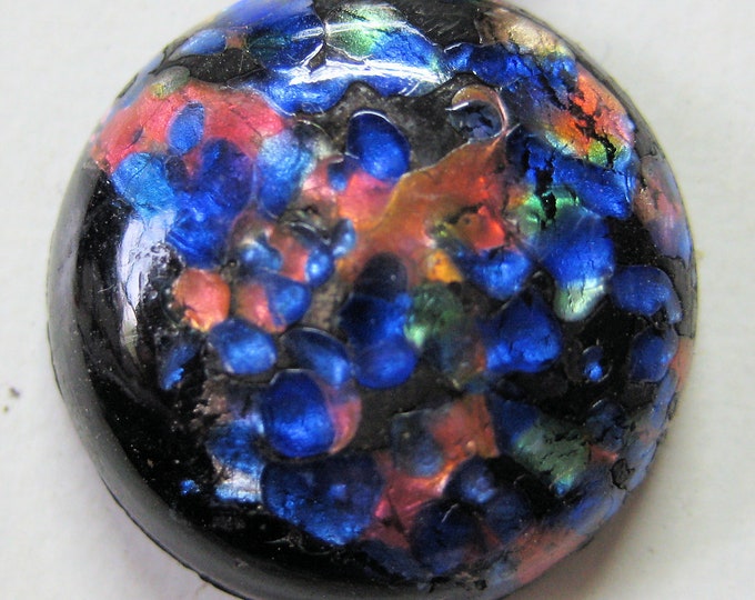 Leo Popper Black Blues & Pinks Glass Button NBS Medium - Etsy