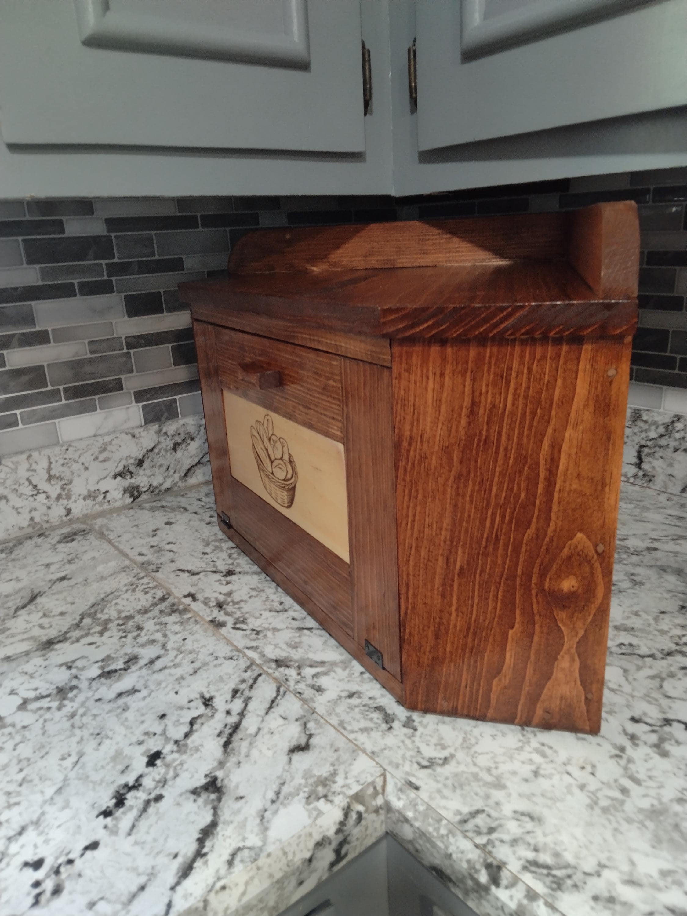 Breadbox, Corner Breadbox, Wood Breadbox, Handmade Item - Etsy